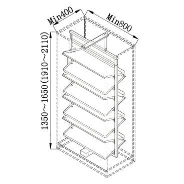 Hafele Rotating Shoe Rack - Priotoma Bangla
