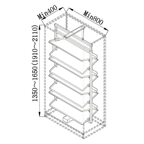Hafele Rotating Shoe Rack - Priotoma Bangla