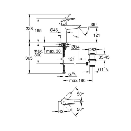 Grohe Eurosmart Single-lever Basin Mixer 1/2″ M-size - Priotoma Bangla